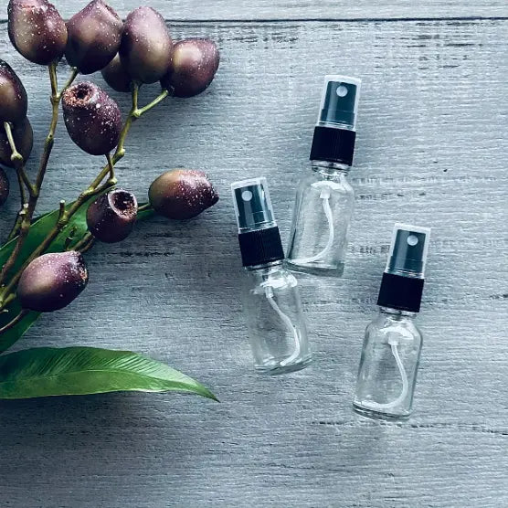 15ml Clear Glass Bottle with Black Mister – Centaur Packaging