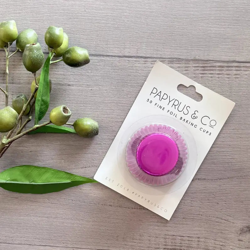 Hot Pink Foil Cupcake Baking Cups | Papyrus & Co | Pack of 50 – Centaur ...