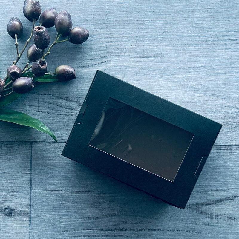 Medium Window Display Box Black . Gift box with window lid – Centaur ...
