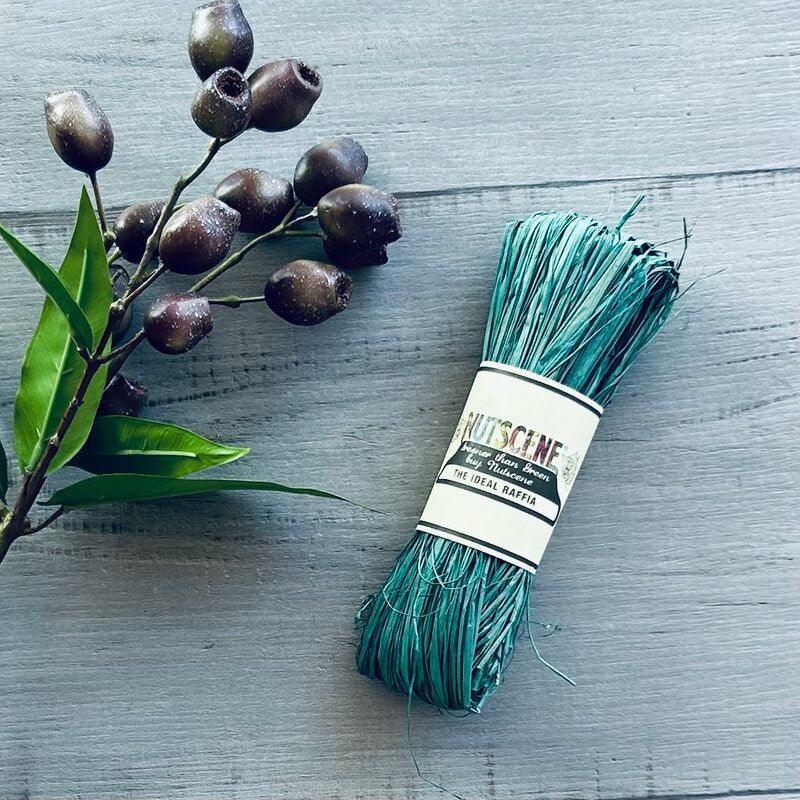Raffia Nutscene - Beryl Green raffia perfect to make weaved baskets ...
